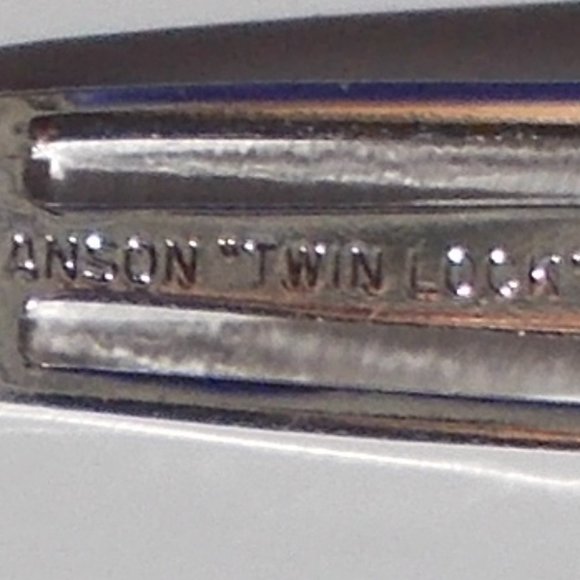 Anson | Accessories | Vtg Anson Silver Brass Twin Lock Fobkeychain In ...